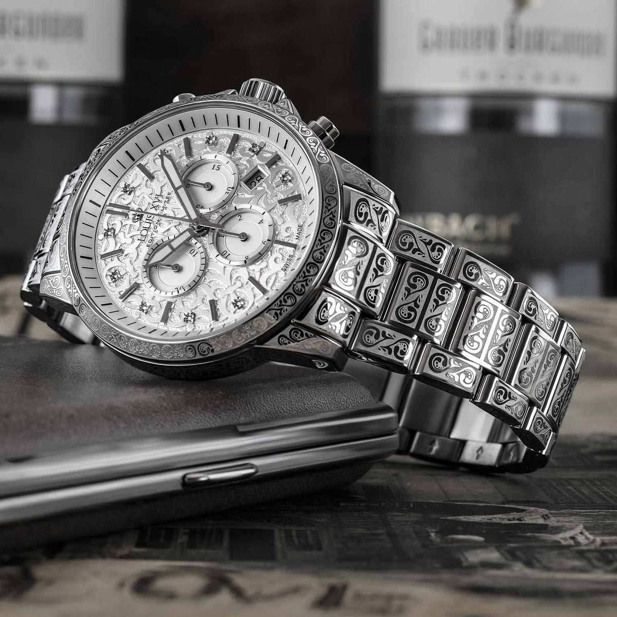 LOUIS XVI Palais Royale 2.0 Swiss chronograph watch 10ATM