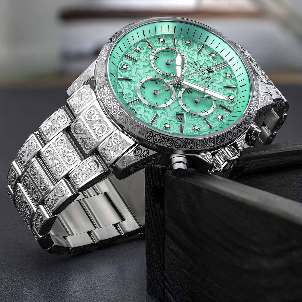 LOUIS XVI Palais Royale 2.0 Swiss chronograph watch 10ATM