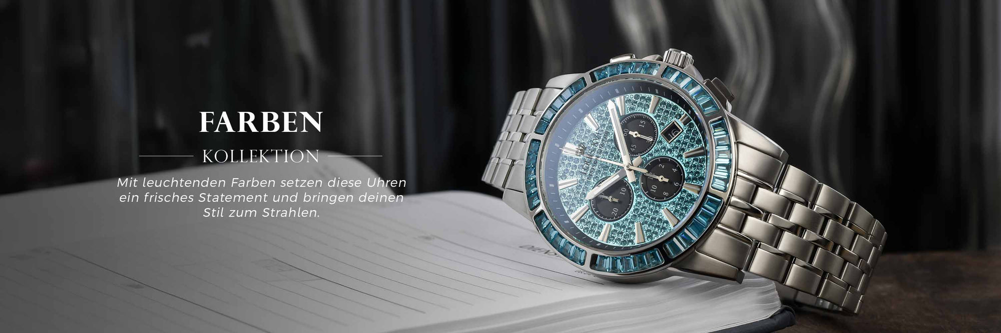 Colored dials for individual accents of your men's watch