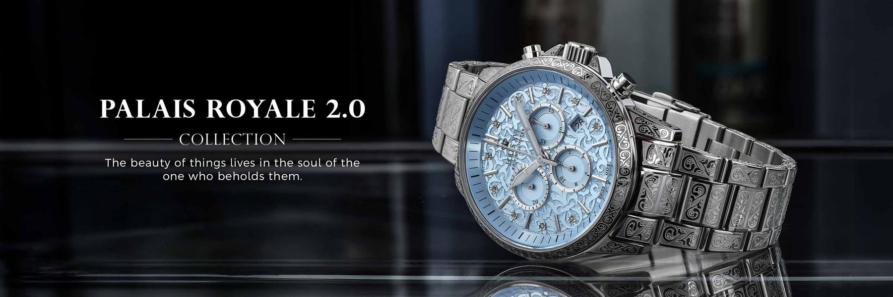 LOUIS XVI Palais Royale 2.0 Swiss chronograph watch 10ATM