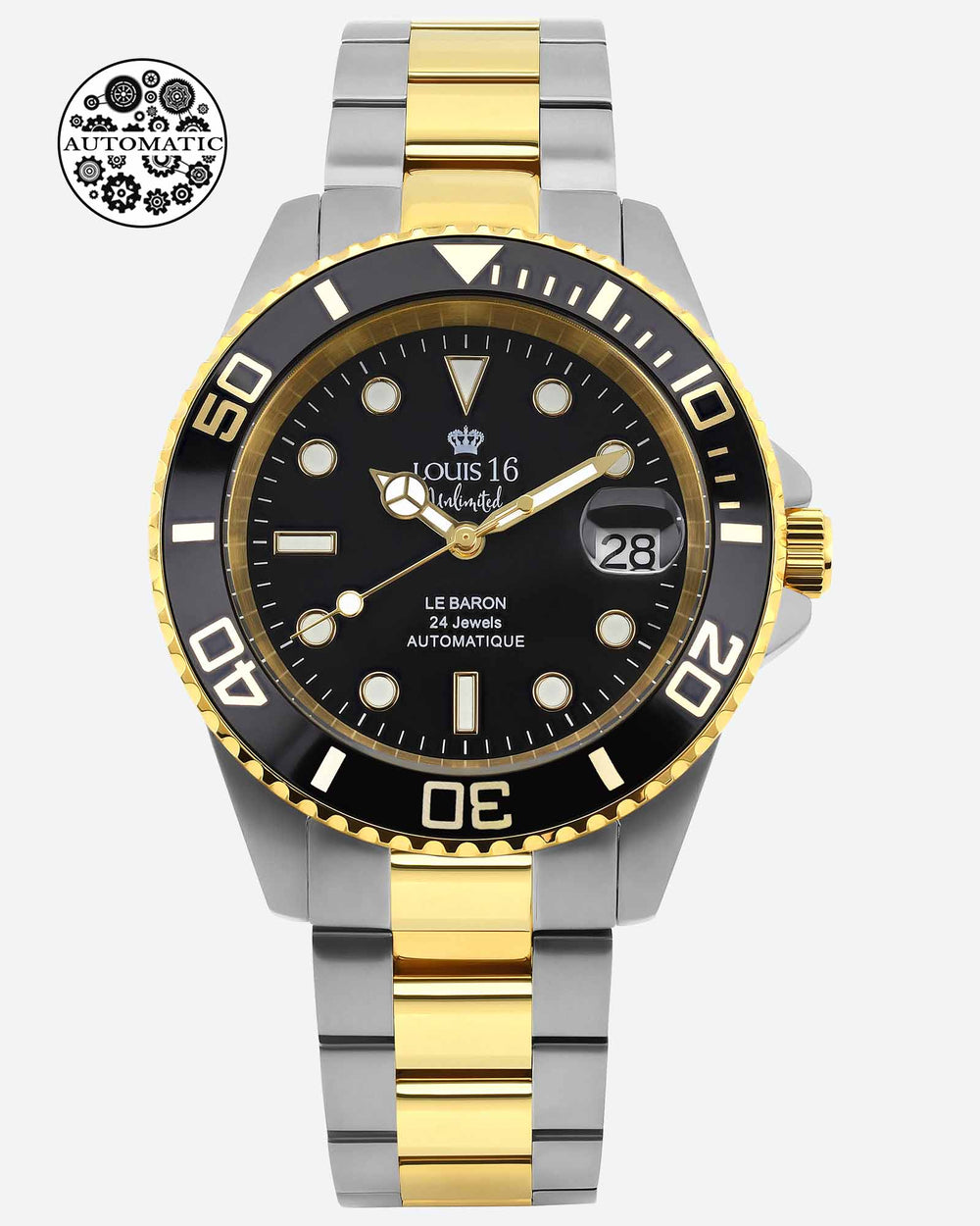 Le Baron watch in bicolor – elegance and precision with Seiko NH35 ...