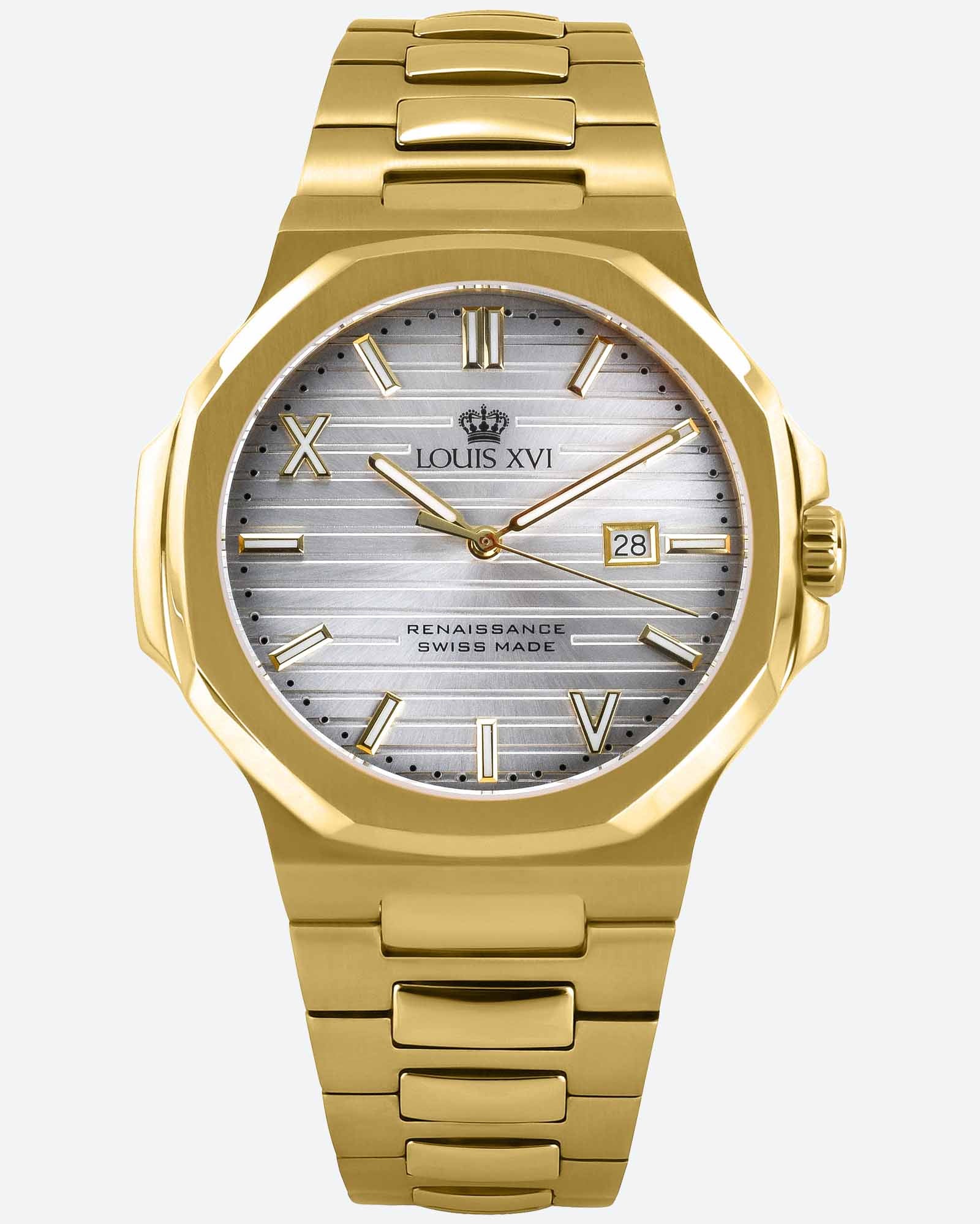 Renaissance 1603 – golden men's watch – Swiss Made