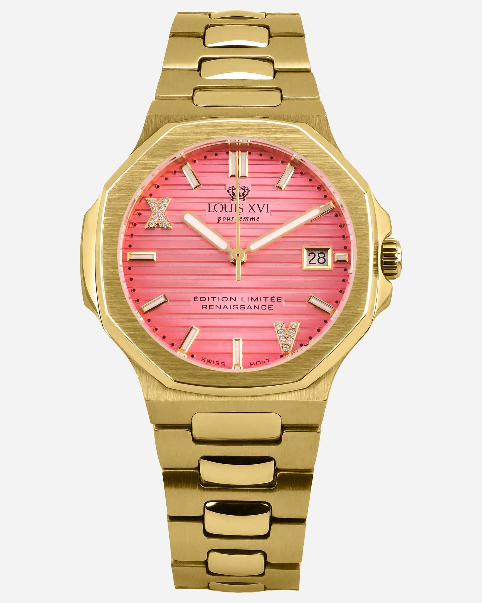 Renaissance Femme 6102 - Zifferblatt in Baby Pink